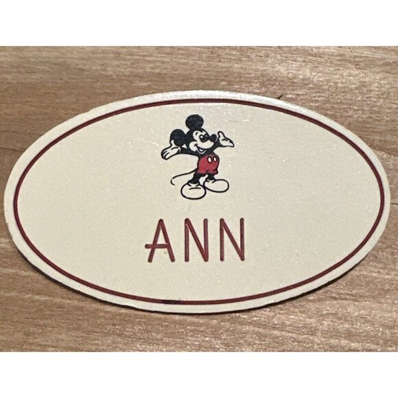 Disney | Jewelry | Vintage 9s Disney World Cast Member Name Badge Name ...
